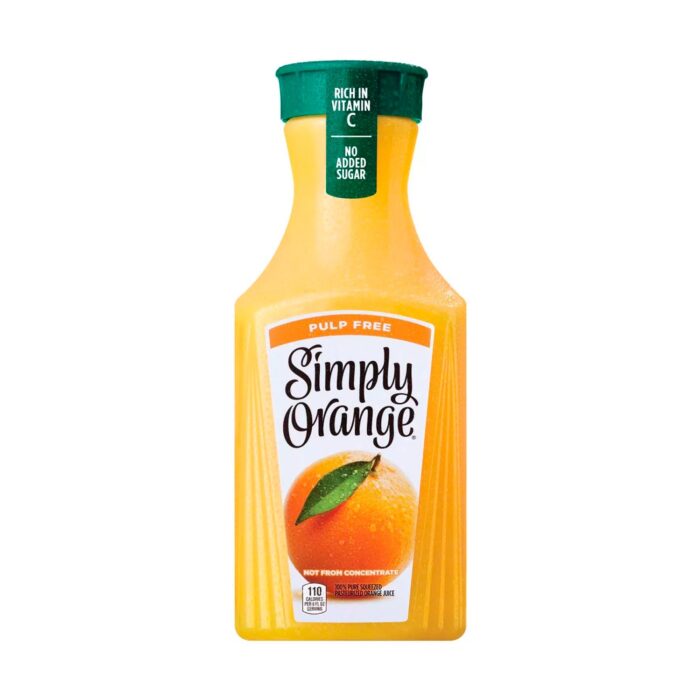 Simply Orange Pulp Free Juice - 52 fl oz - NahdaX